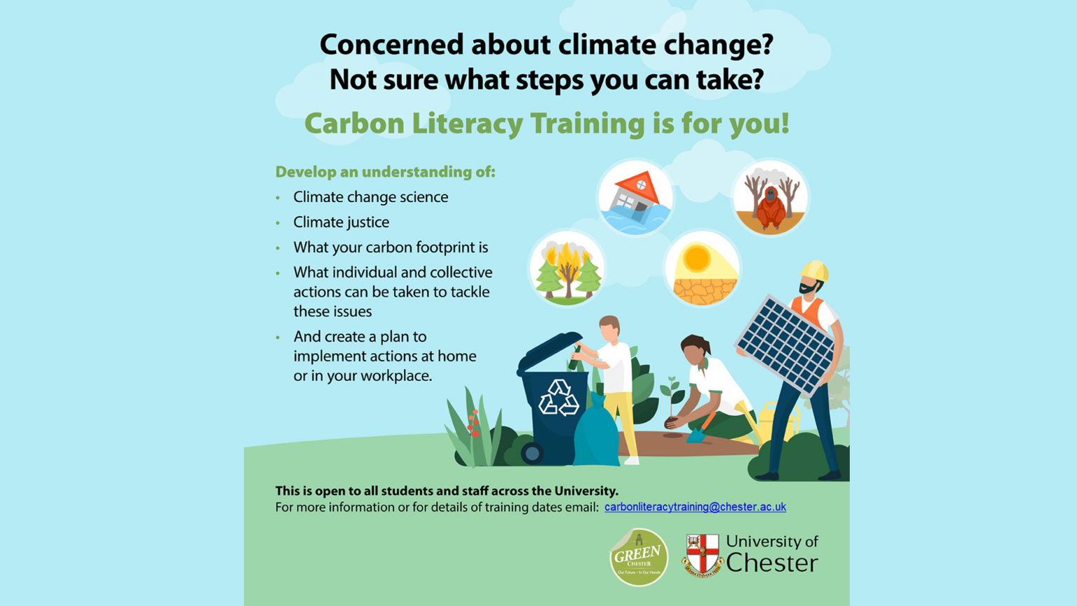 Carbon Literacy Training – Online Sessions – Student Shout Out